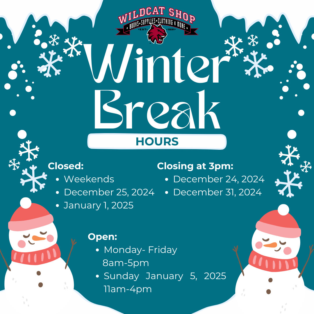 Wildcat Shop Holiday Hours & Closures | Central Washington University